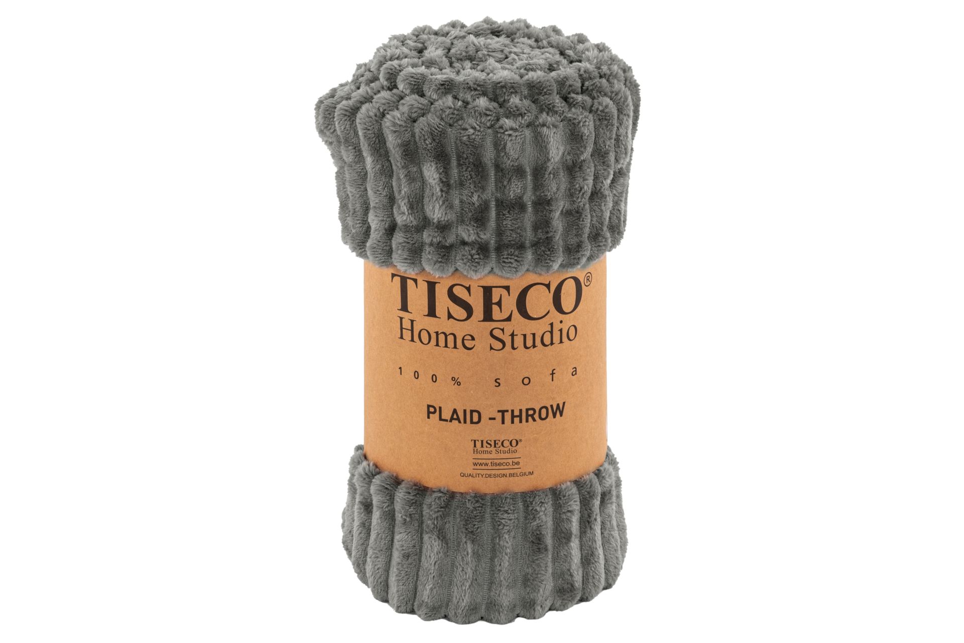 Plaid RIBBLE Microflannel - 130x160cm, grey | GREY DARK | 3465GREY